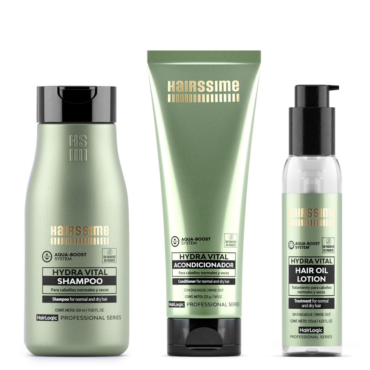 Kit Hydra Vital Shampoo+Acondicionador+Hair Oil Lotion– Hairssime Store